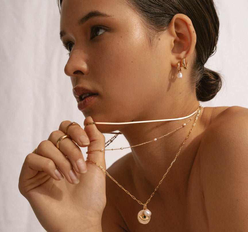 Thin Staple Chain Gold Vermeil | Products | Melanie Auld Jewelry