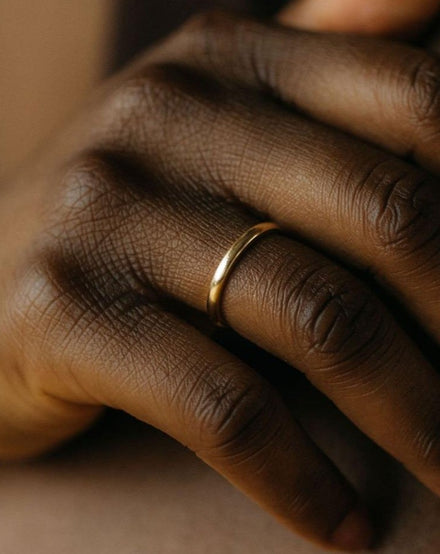 Gable Band 14k Solid Gold | Made To Order | Melanie Auld